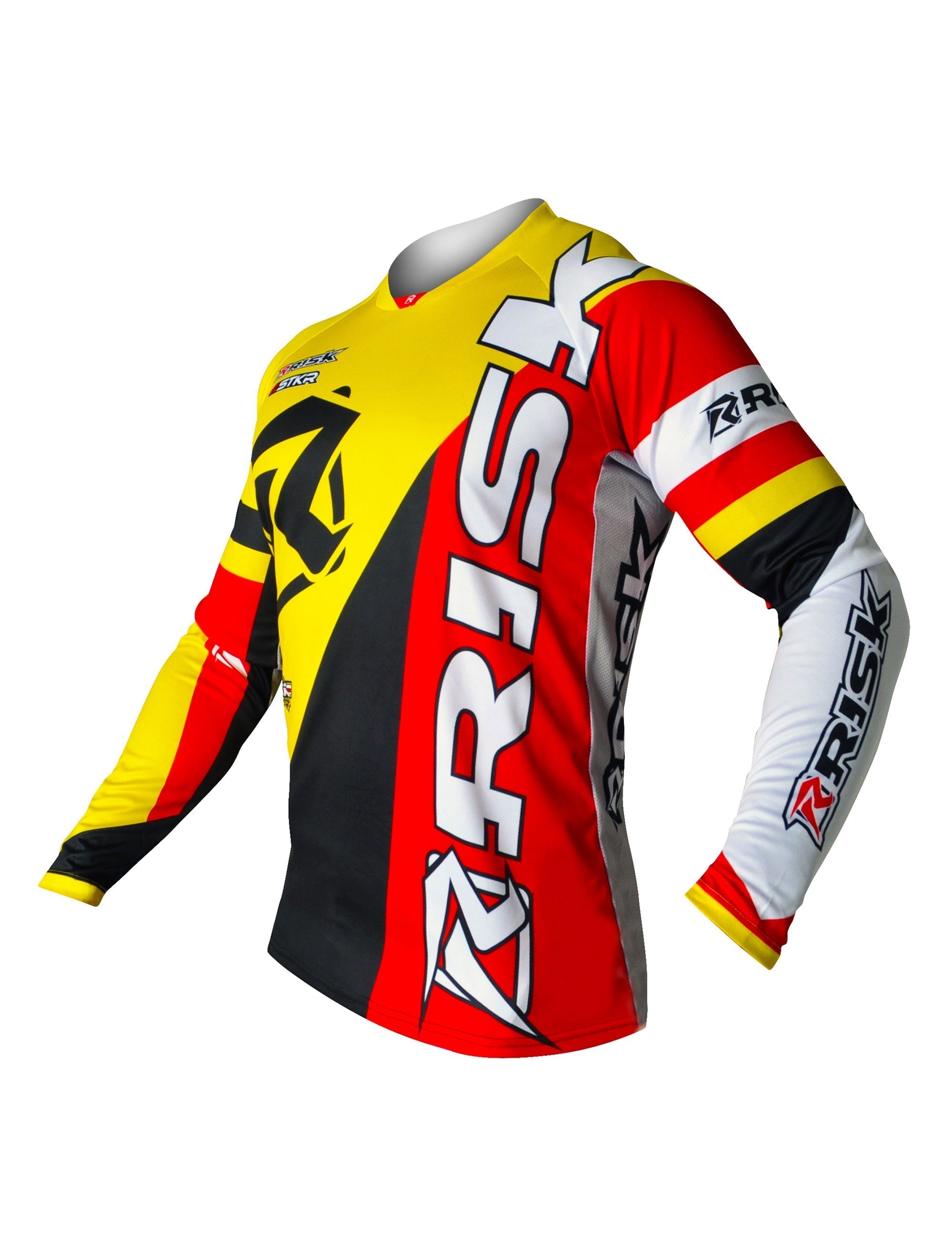 Risk Racing VENTilate V2 Jersey - Yellow / Red – Tms-mx